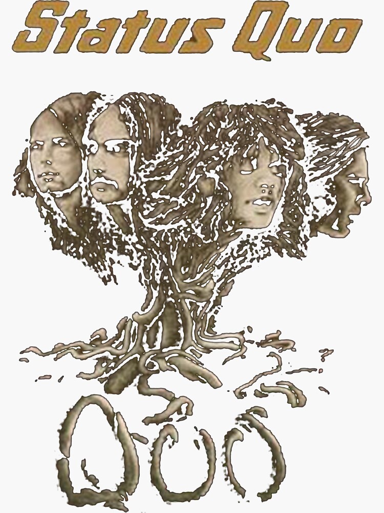 "Status Quo" Sticker for Sale by ShiseBhirty | Redbubble