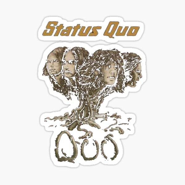 "Status Quo" Sticker for Sale by ShiseBhirty | Redbubble