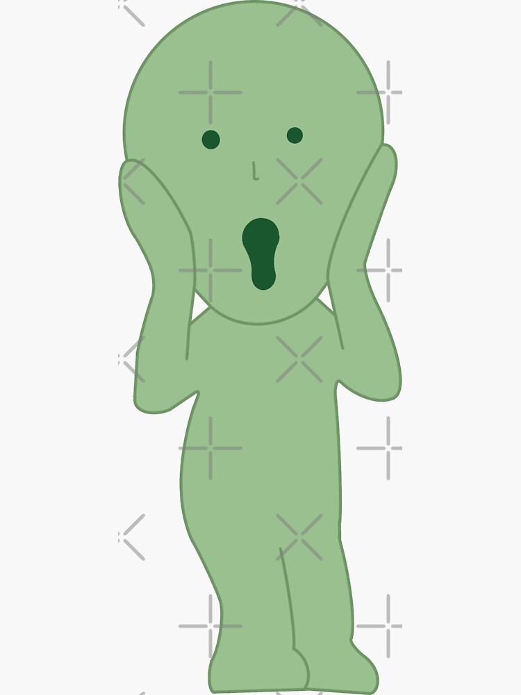 "Smiski Series 1 Secret Scream" Sticker for Sale by aatikart | Redbubble