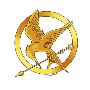 "the hunger games mockingay symbol" Sticker for Sale by drawingsbymeg ...