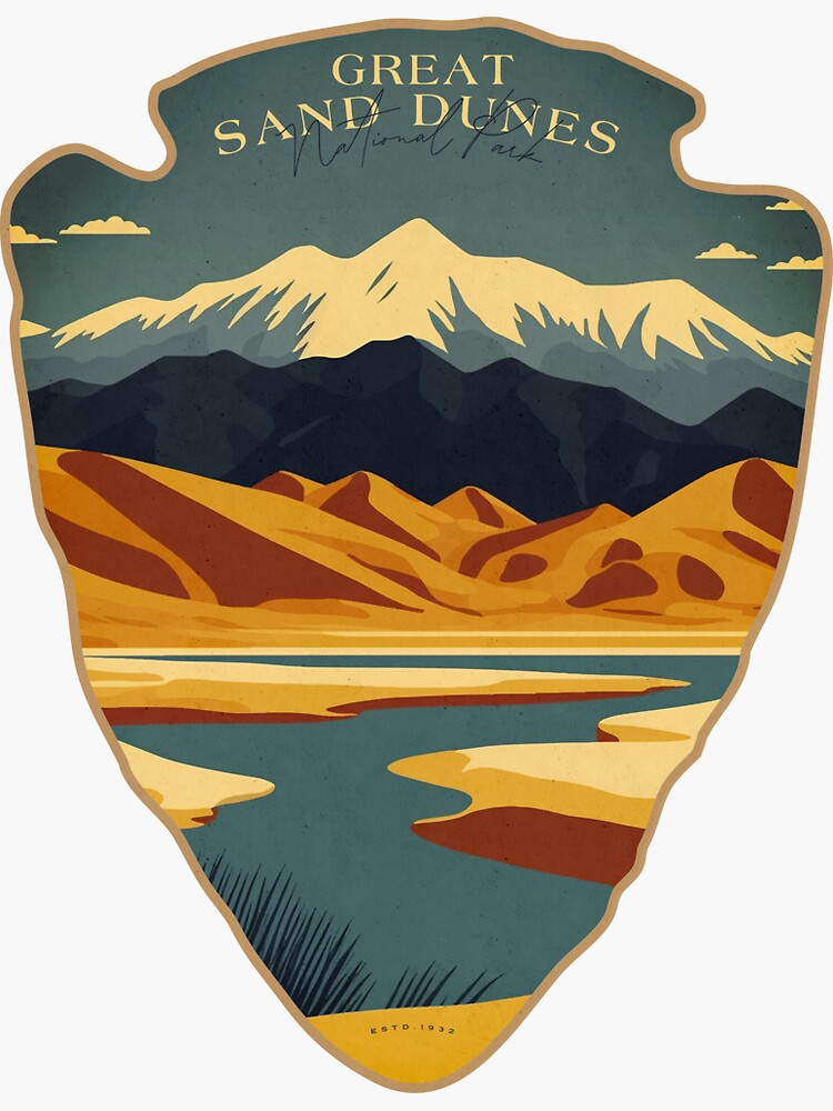 "Great Sand Dunes National Park" Sticker for Sale by Wild-Co | Redbubble