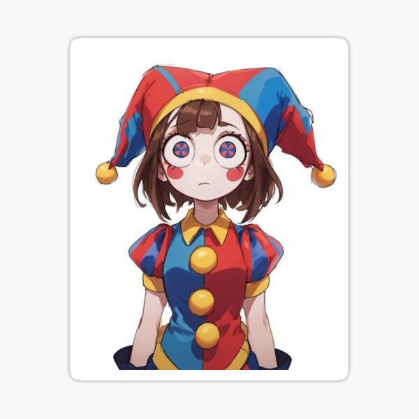 " tv series art [ pomni the amazing digital circus ]" Sticker for Sale ...