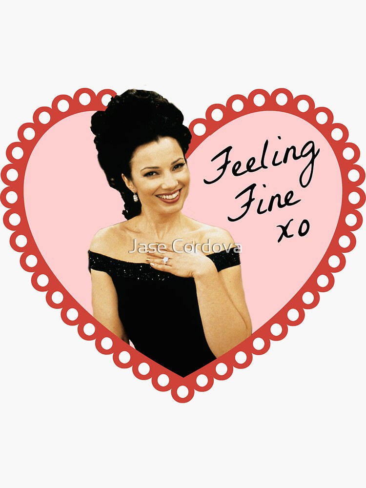 "Feeling Fine" Sticker for Sale by Ukulady | Redbubble
