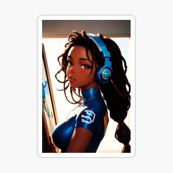 "Mikayla aka Surge " Sticker for Sale by AfroFireSpear77 | Redbubble