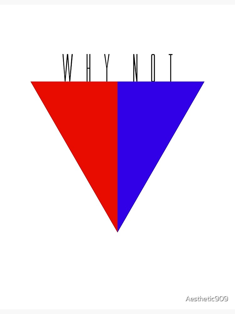"Why Not" Poster by Aesthetic909 | Redbubble
