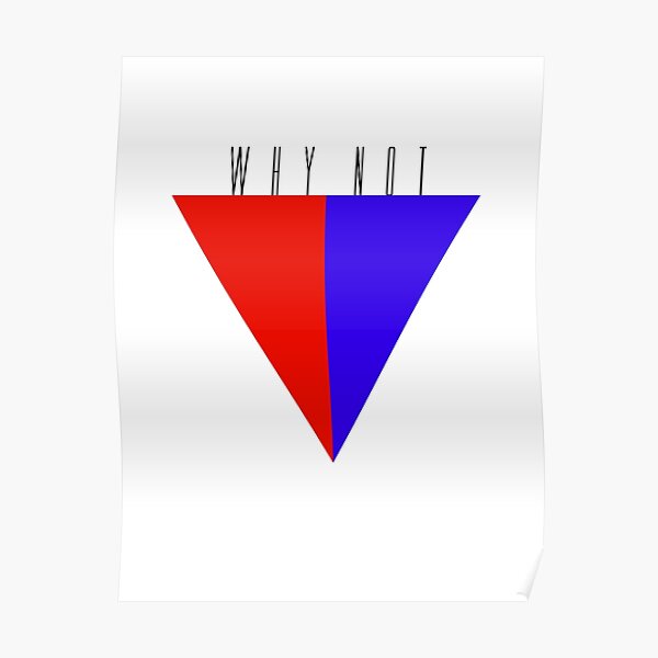 "Why Not" Poster by Aesthetic909 | Redbubble