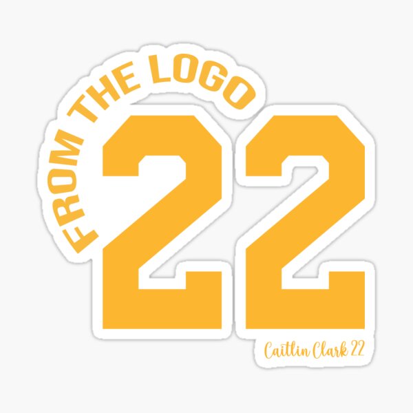 "From The Logo 22 Caitlin Clark 22" Sticker for Sale by Nolinomeg ...