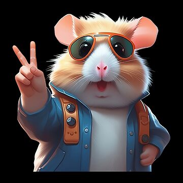 "Cute Hamster Making a Peace Sign with his Hand (animated meme ...