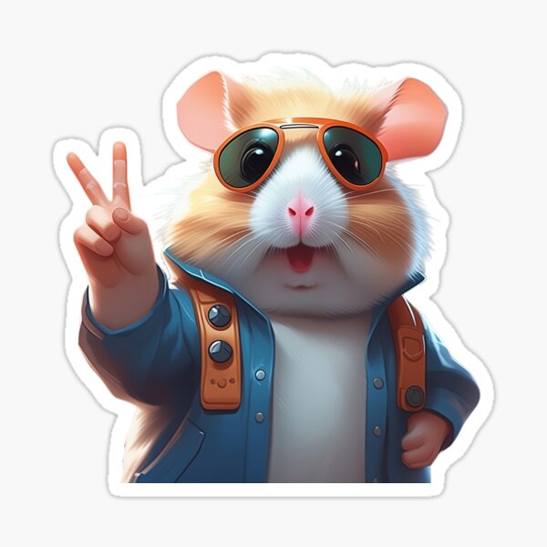 "Cute Hamster Making a Peace Sign with his Hand (animated meme ...