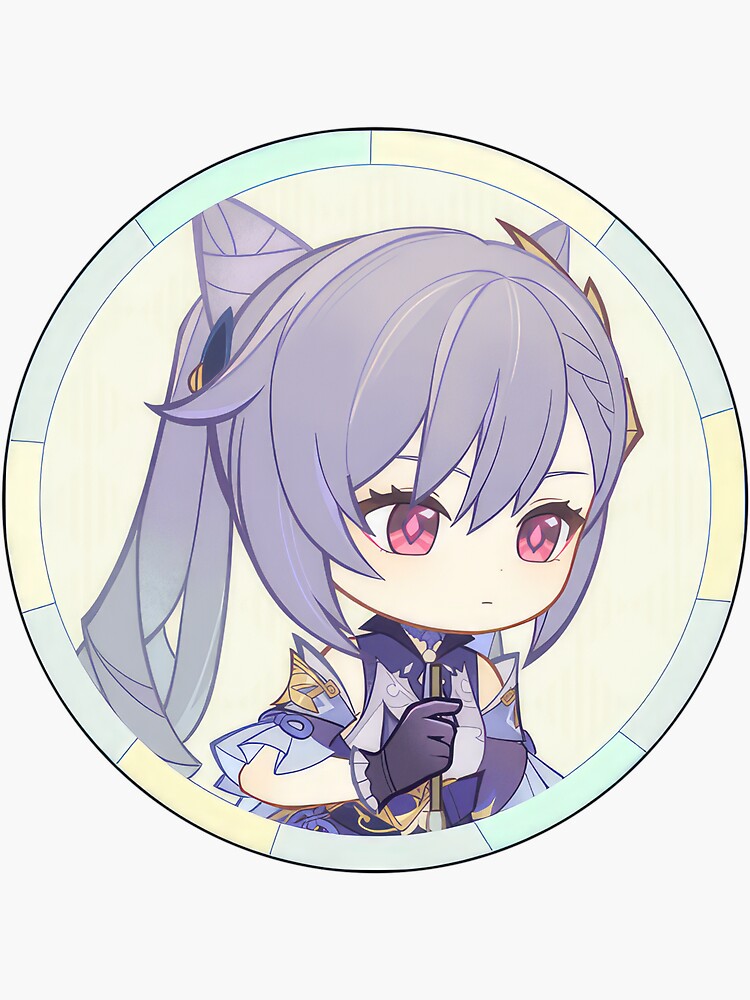 "Keqing Sticker, Genshin Impact" Sticker by Demray | Redbubble