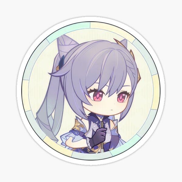 "Keqing Sticker, Genshin Impact" Sticker by Demray | Redbubble