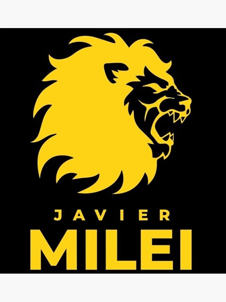 "Logo Javier Milei" Sticker by 898music | Redbubble