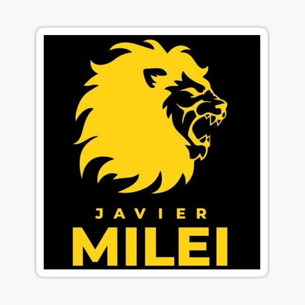 "Logo Javier Milei" Sticker by 898music | Redbubble