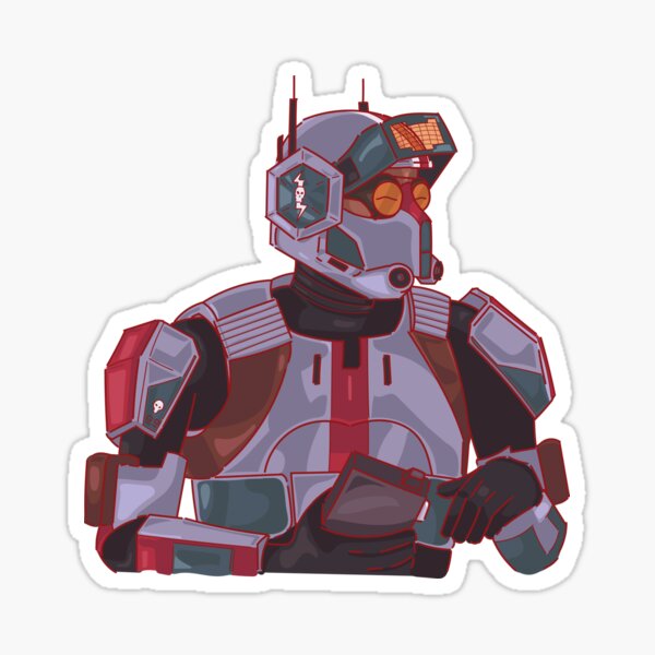"Tech The Bad Batch" Sticker for Sale by jar-of-cookies | Redbubble