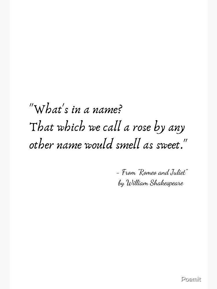 Romeo And Juliet Shakespeare Quotes