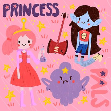"Adventure Time Princess Pals" Sticker for Sale by Sandia Melon Slice ...
