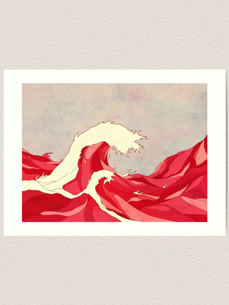 "Cherry Waves" Art Print for Sale by madsketcher | Redbubble