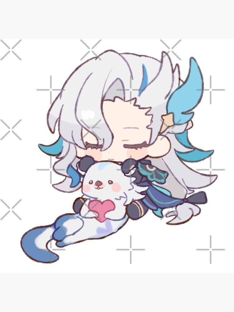 "Neuvillette chibi cute genshin impact otter" Photographic Print for ...
