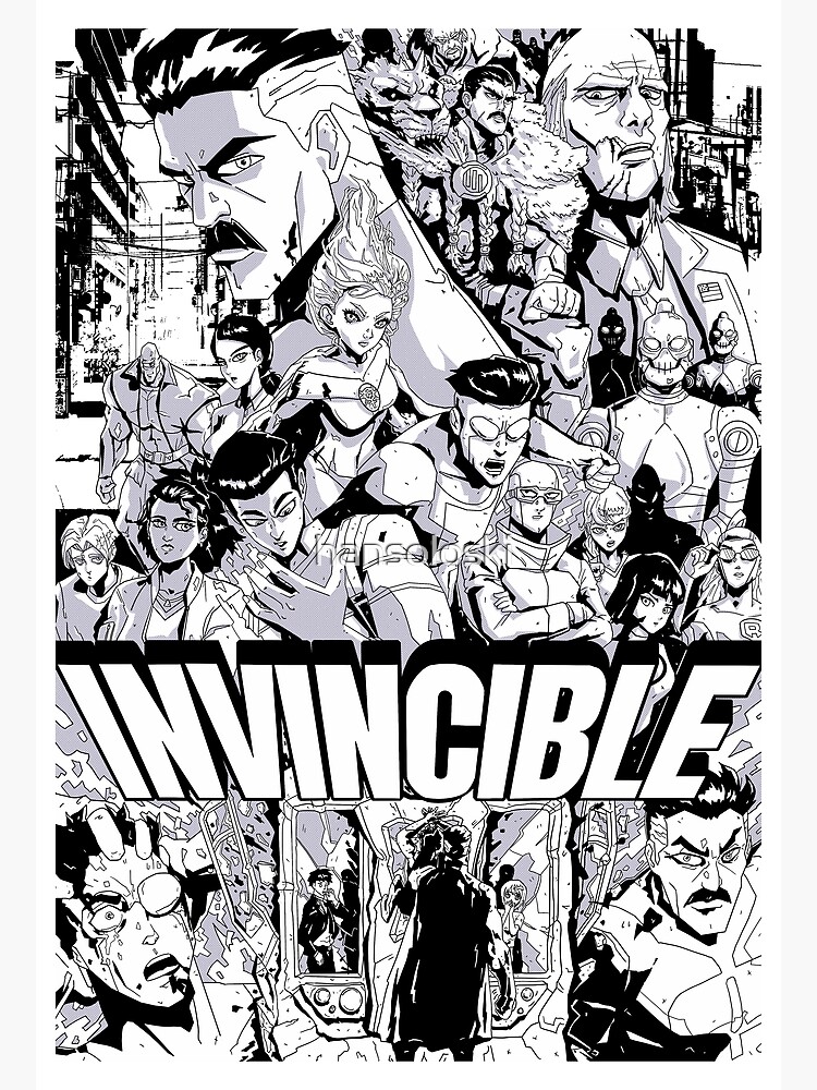 "Invincible Manga Page Style " Poster for Sale by hansoloski | Redbubble