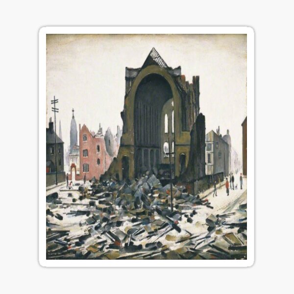 "L S Lowry" Sticker by Absima | Redbubble