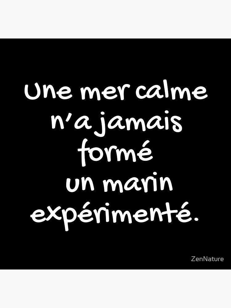 "Quote about life - positive quote in French" Sticker by ZenNature ...