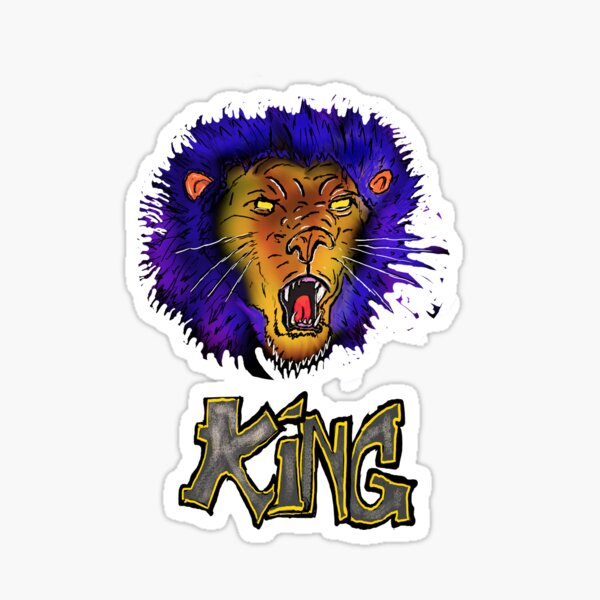 "King" Sticker for Sale by Jimpalimpa | Redbubble