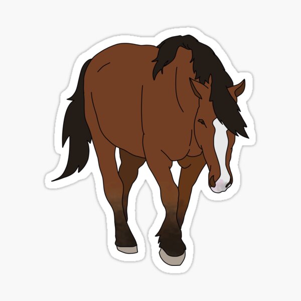 "Draft Horse" Sticker for Sale by Abby Art | Redbubble