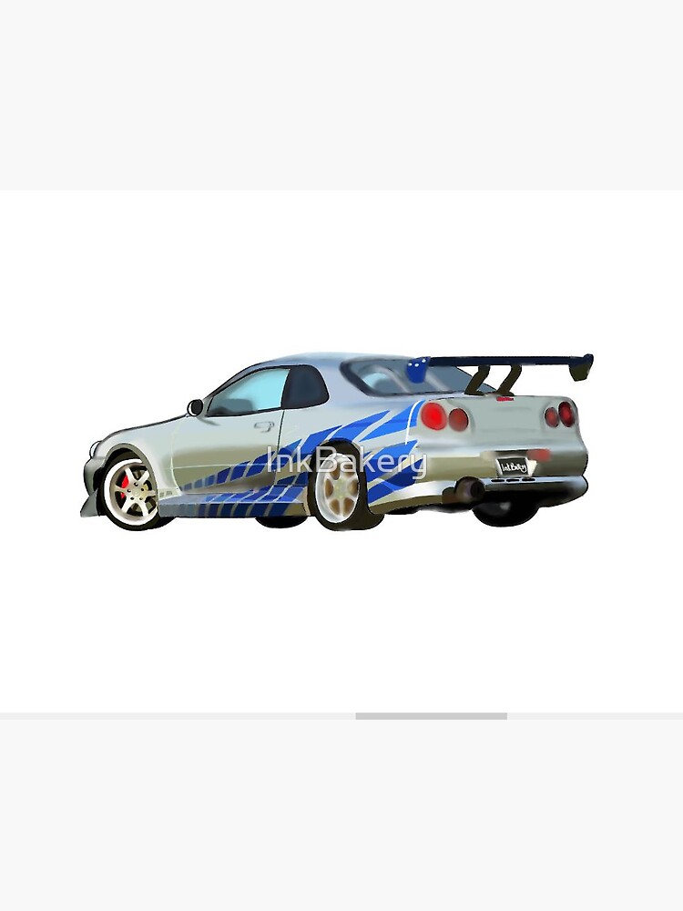 "Gtr r34" Sticker for Sale by InkBakery | Redbubble