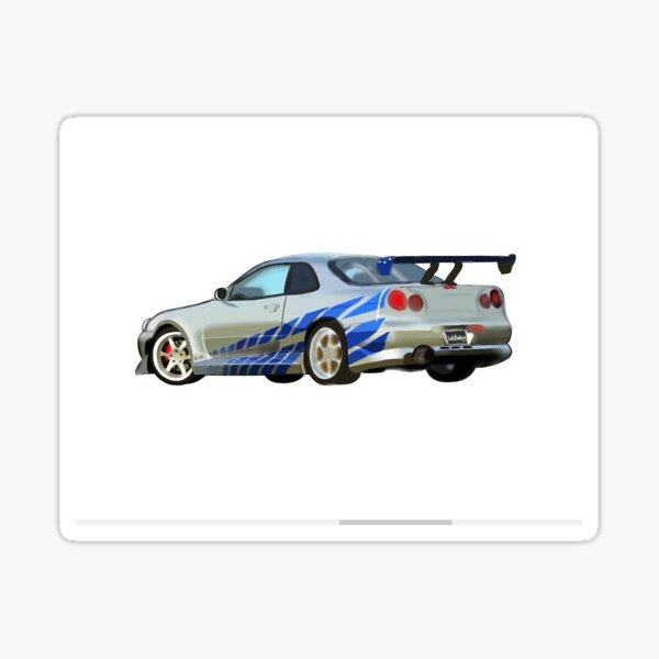 "Gtr r34" Sticker for Sale by InkBakery | Redbubble