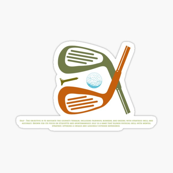 "Golf" Sticker for Sale by TwinBird | Redbubble