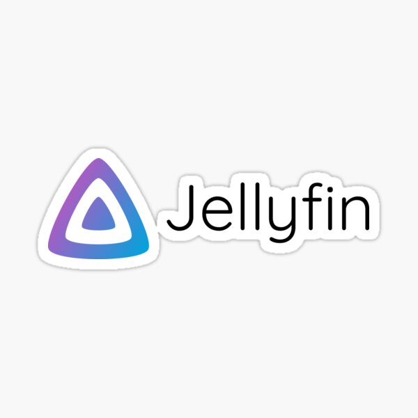 "Jellyfin Banner (Black)" Sticker for Sale by joshuaboniface | Redbubble