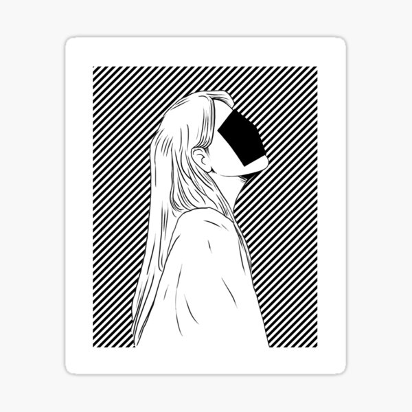 "Faceless" Sticker for Sale by Duncred | Redbubble