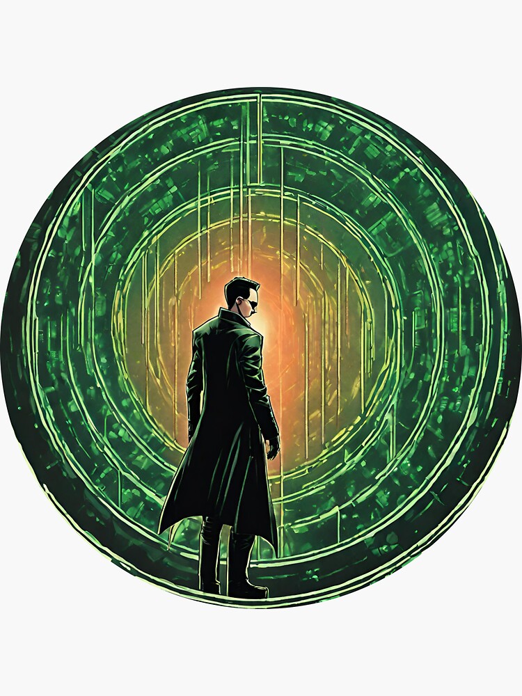"Neo in The Matrix" Sticker for Sale by AYBOSHOP | Redbubble