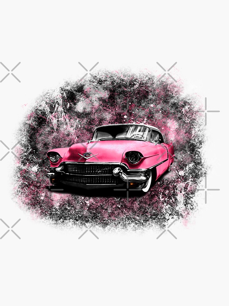 "Elvis Presley's Pink Cadillac" Sticker by ValentinaHramov | Redbubble