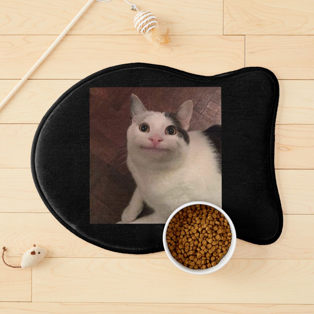 "The Polite Cat Meme" Sticker for Sale by EsmuVladiks | Redbubble