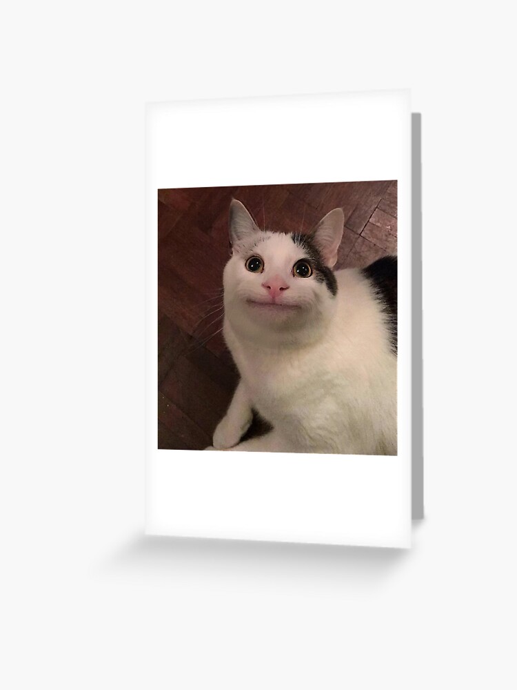 "The Polite Cat Meme" Greeting Card for Sale by EsmuVladiks | Redbubble