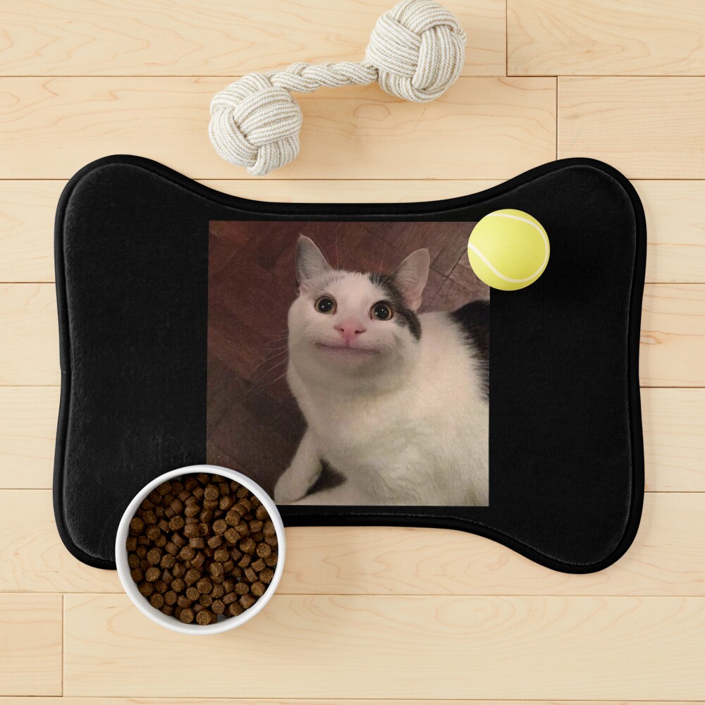 "The Polite Cat Meme" Sticker for Sale by EsmuVladiks | Redbubble