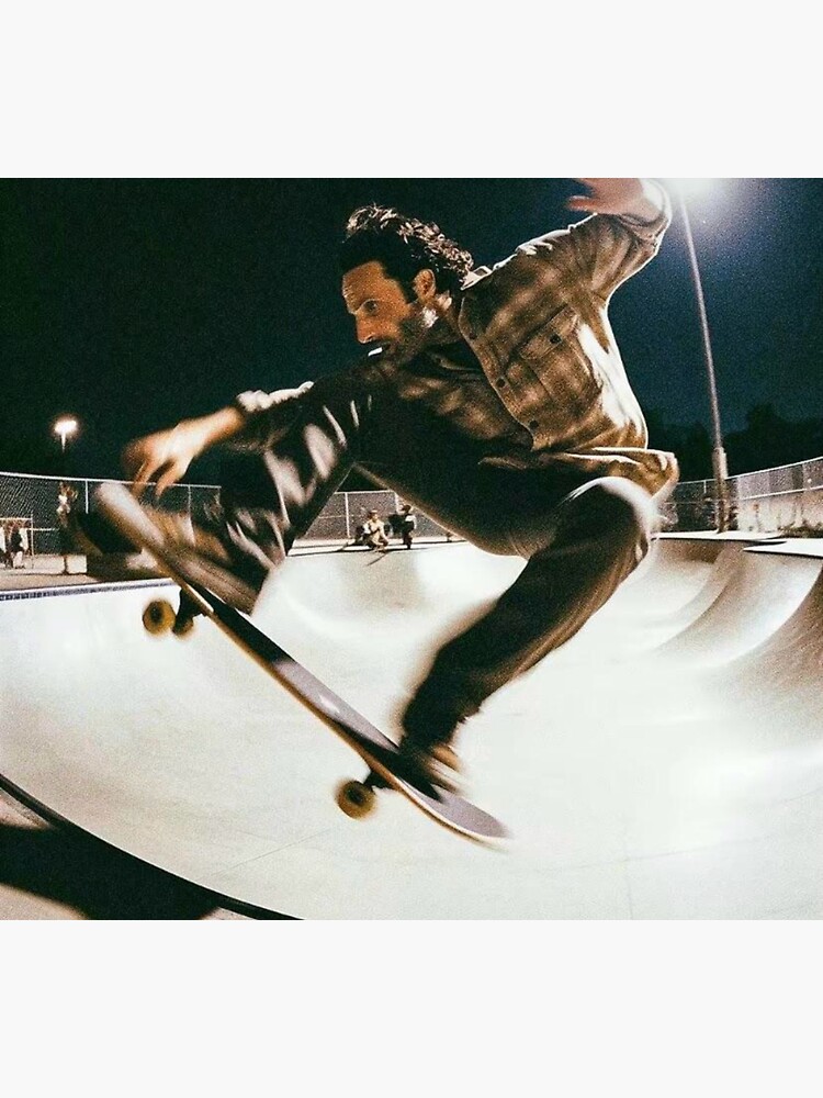 "Skater Rick Grimes Twd " Sticker for Sale by jessjess1 | Redbubble