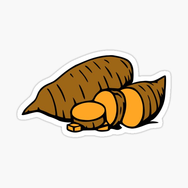 "Sweet Potatoes" Sticker for Sale by kaybeestickers | Redbubble