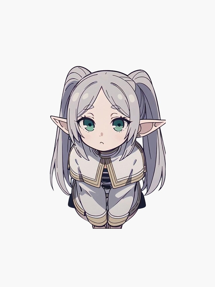 "sousou no Frieren: sad Frieren" Sticker for Sale by Riamu-Craft ...