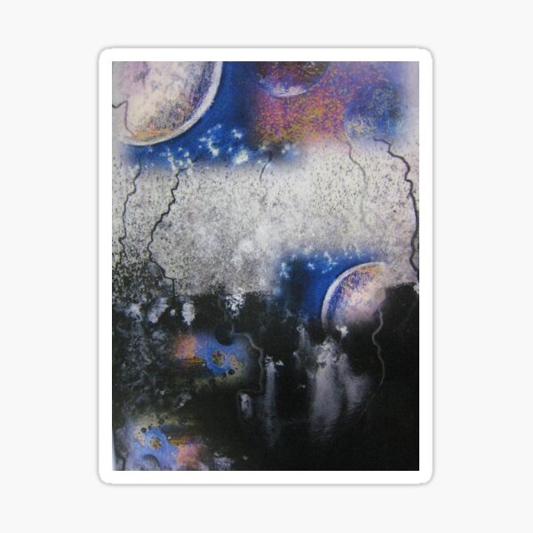 "Universes Collide" Sticker by KateBrayArt | Redbubble