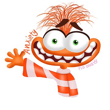 "Anxiety, intensely, emotions, nervous, children, cartoons, orange tree ...