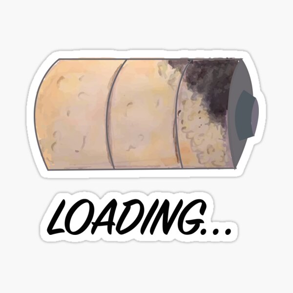 "loading" Sticker by Putoso | Redbubble