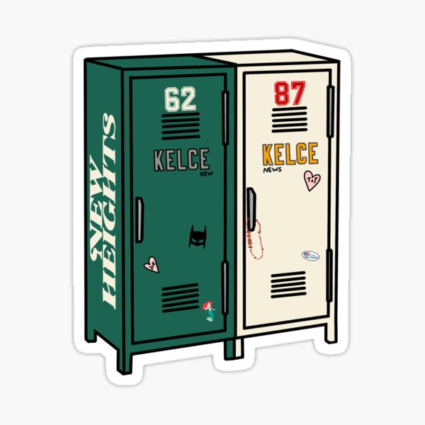"New Heights podcast locker art" Sticker for Sale by jambtown | Redbubble