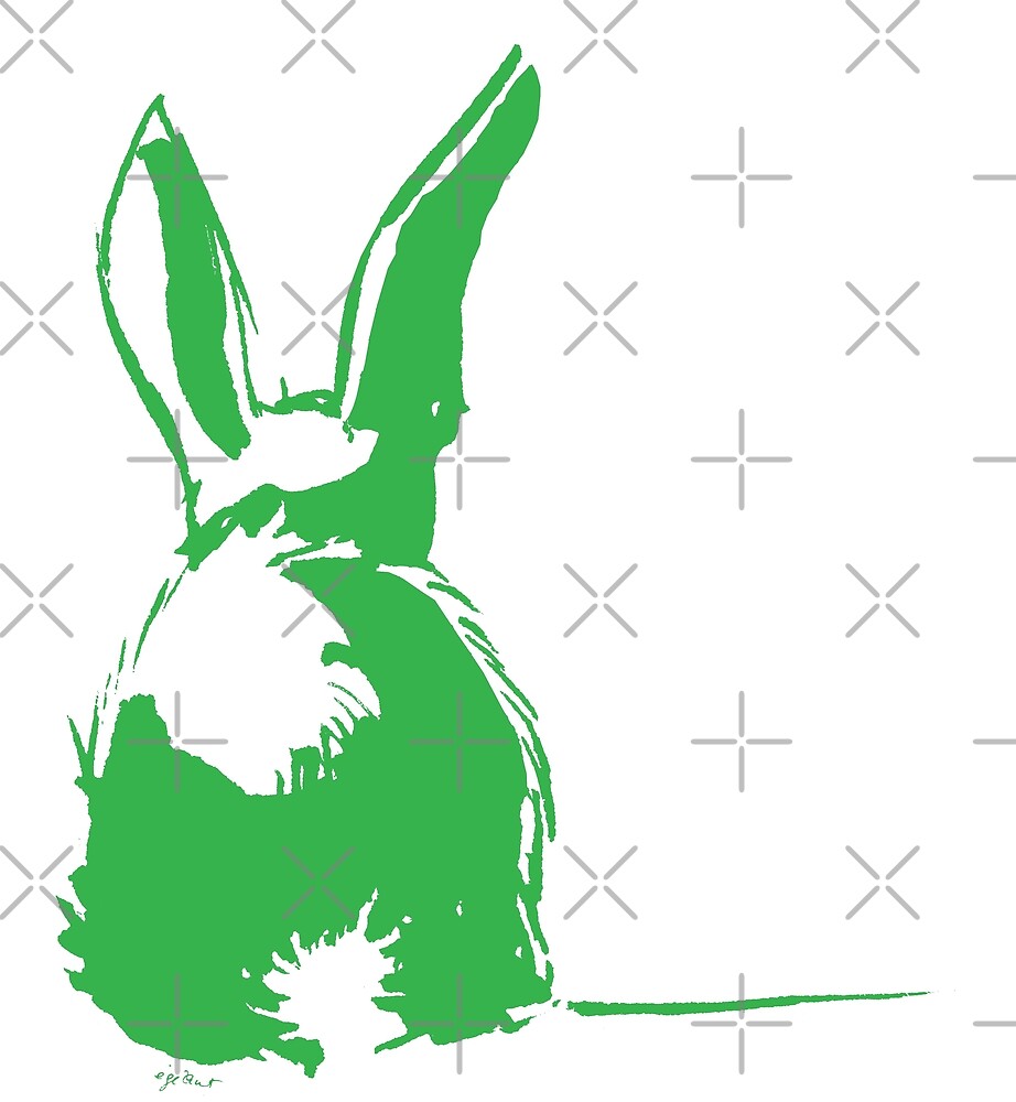 "green bunny" by EmilieGeant | Redbubble
