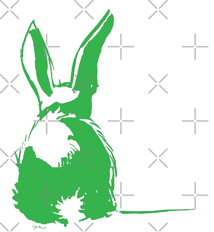 "green bunny" by EmilieGeant | Redbubble