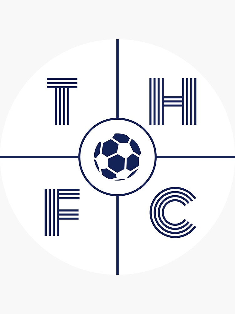 "Tottenham Hotspur THFC Circle Minimalist Artwork" Sticker for Sale by ...