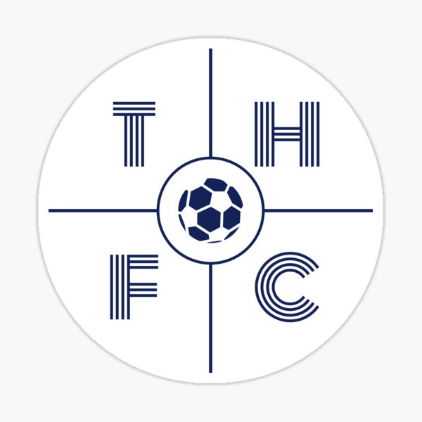 "Tottenham Hotspur THFC Circle Minimalist Artwork" Sticker for Sale by ...