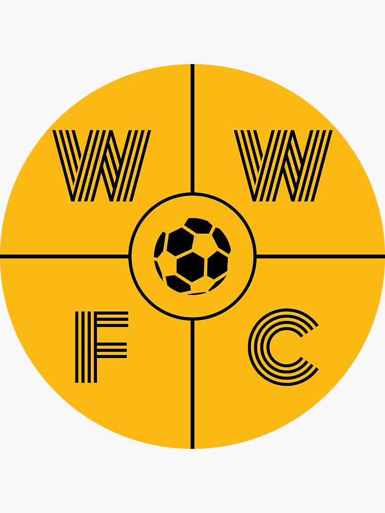 "Wolverhampton Wanderers WWFC Circle Minimalist Artwork" Sticker for ...