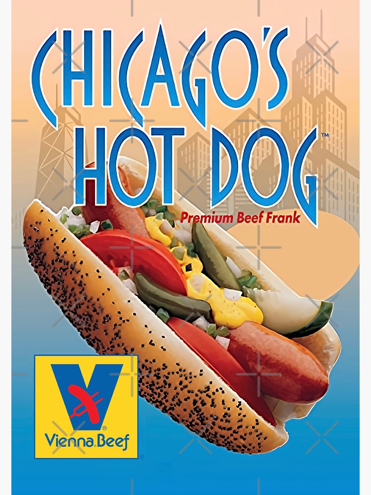 "Vienna beef Premium Beef Frank Poster" Sticker for Sale by TheRDA ...